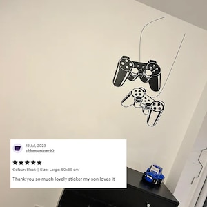 Game Controllers/joysticks Cool Gamer Wall Decal Sticker. Game Zone ...