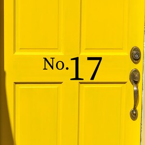 HOUSE NUMBER Front Door, Post Box, Letter Box Home Décor Matt Vinyl ...