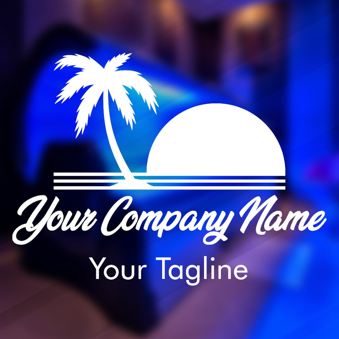 Sunbed Tanning Salon Tan Window Stickers Company Name Personalised ...