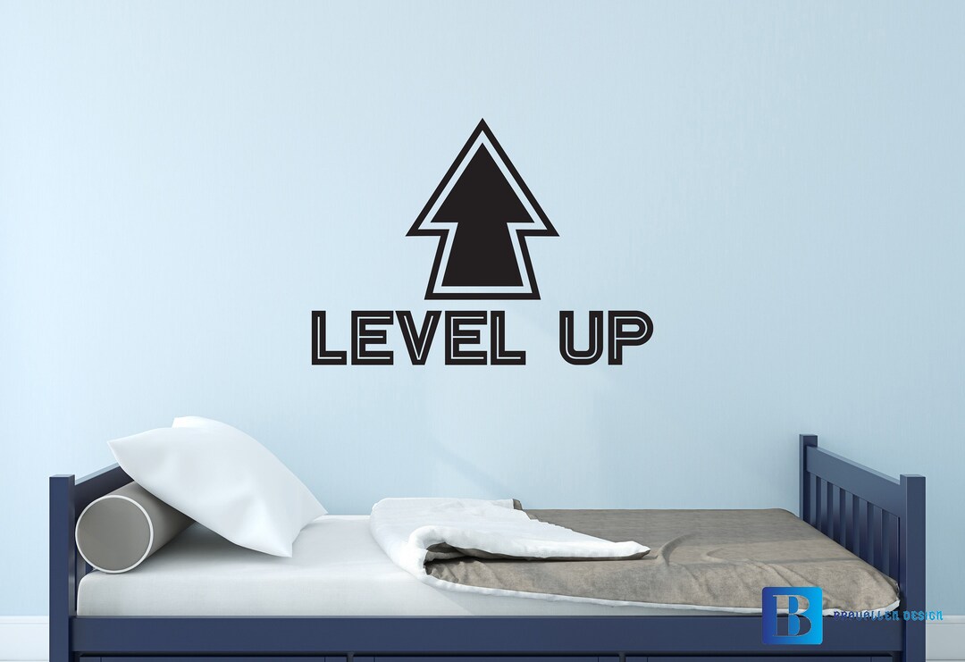 Gamer Level up Cool Wall Art Decal Sticker - Etsy