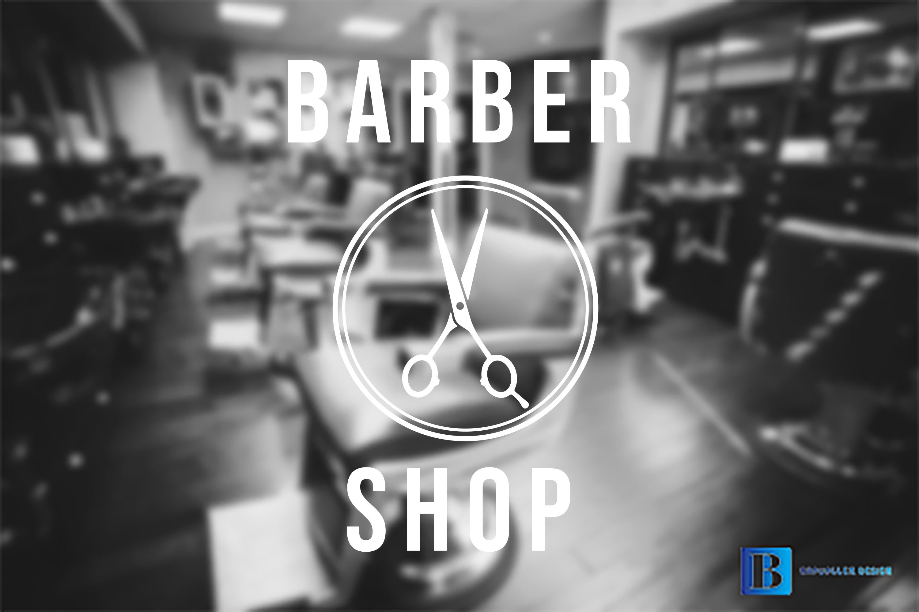 Barber Shop Window/Wall Art Decal Sticker | Etsy