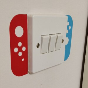 GAMING LIGHT SWITCH Controller - Kids Bedroom Vinyl Wall Decal Sticker ...