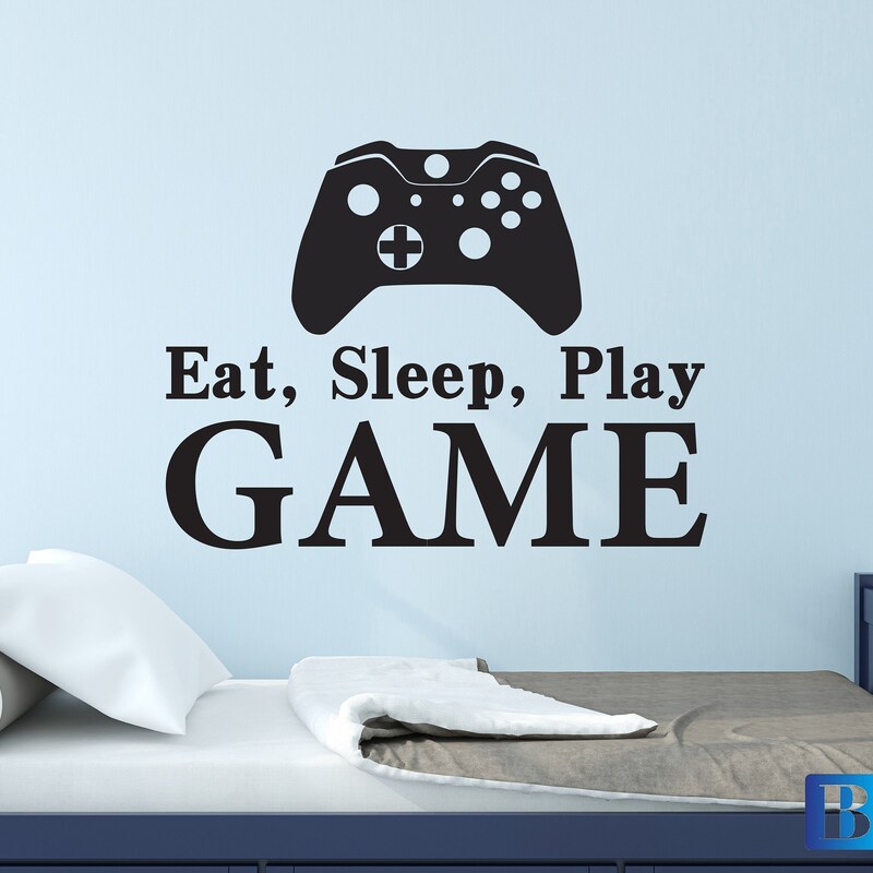 Eat Sleep Game Wall Decal - Etsy