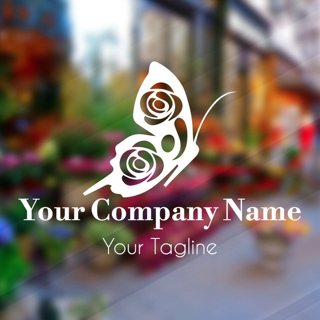 Flower Shop Florist Window Stickers Company Name Personalised Vinyl. - Etsy