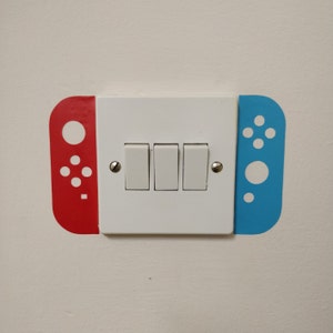 GAMING LIGHT SWITCH Controller - Kids Bedroom Vinyl Wall Decal Sticker ...