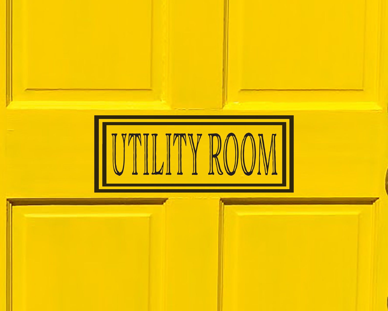 Utility Room Door Decal Matt Vinyl Decal Sticker for Home - Etsy
