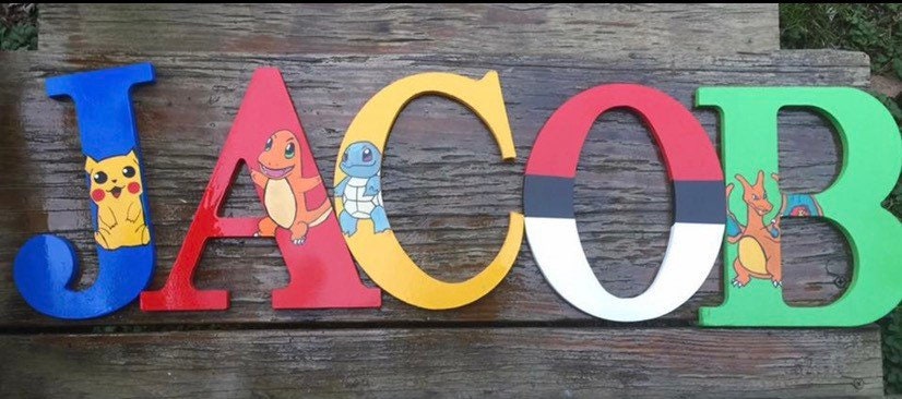 Pokémon Letters - Etsy