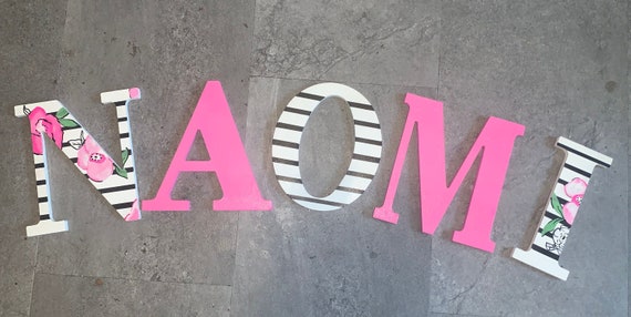 Pink Floral Letter Design - Etsy