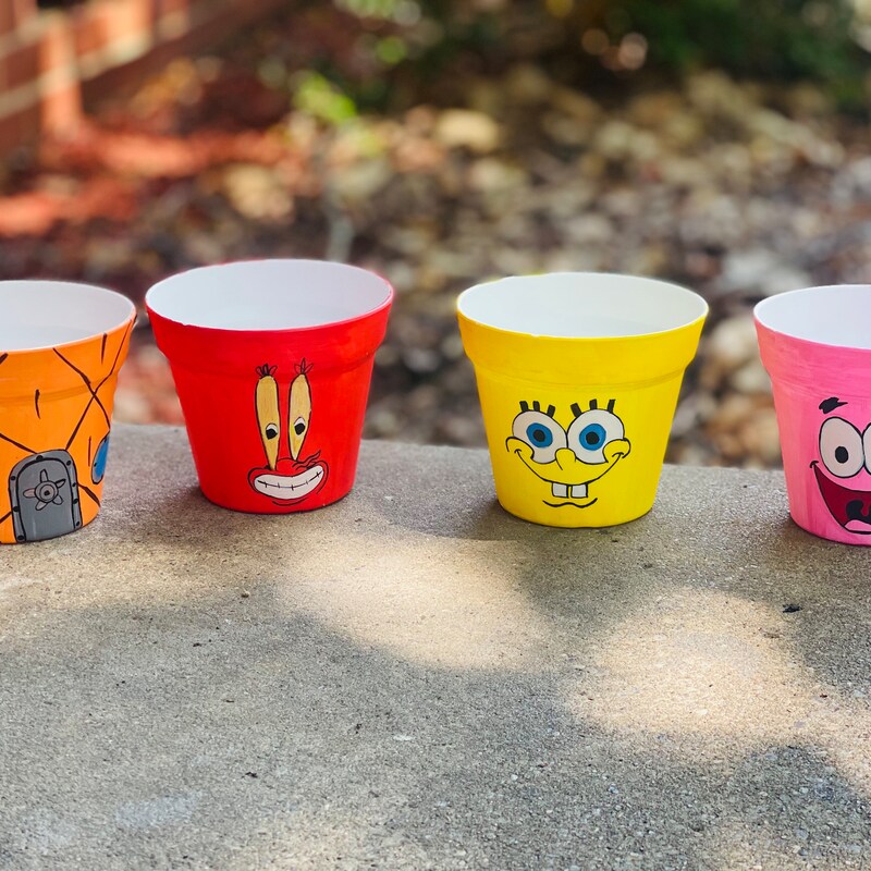 Spongebob Flower Svg - Etsy