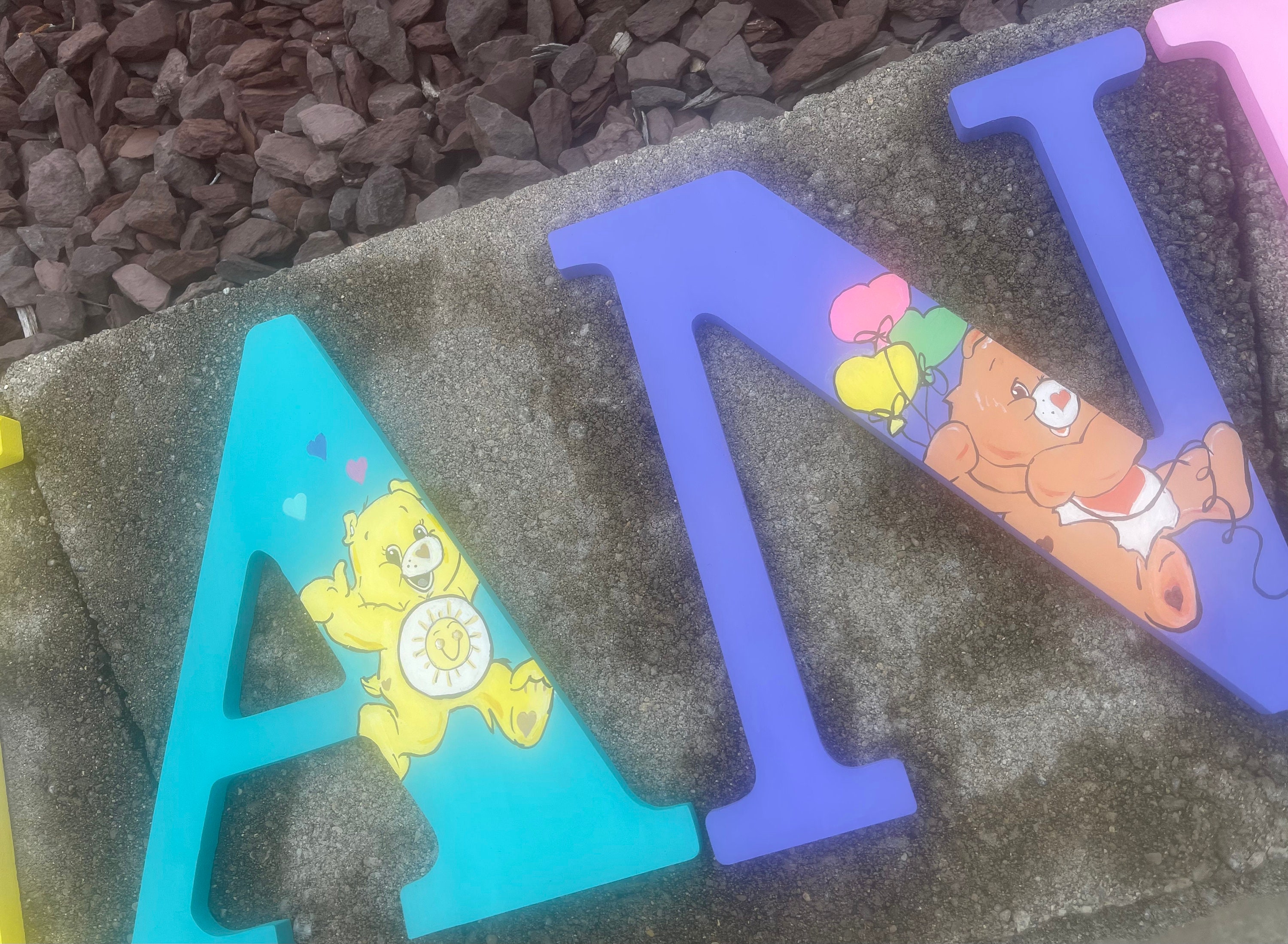 Care Bears Letters - Etsy