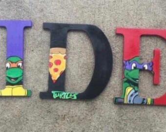 Turtle Letters - Etsy