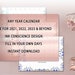 Multiple Year Printable Calendar 2021, 2022, 2023, 2024 & Beyond - Etsy