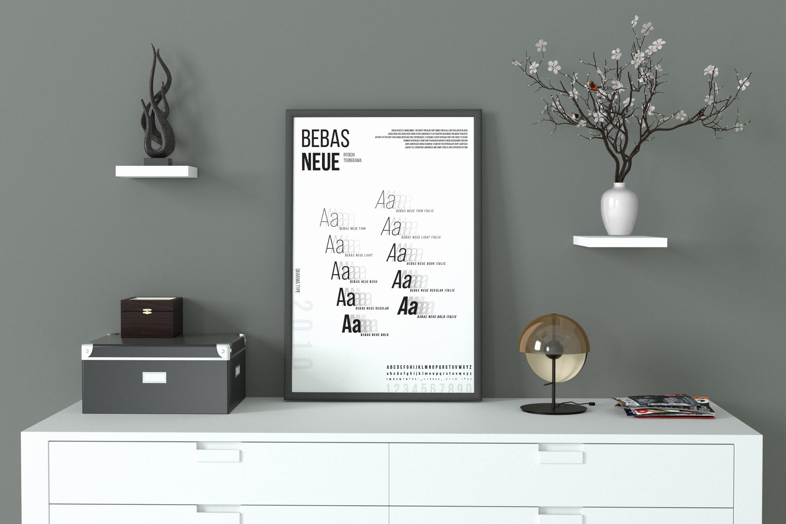 Bebas Neue Font Examination Graphic Designer Quote DIGITAL DOWNLOAD ...