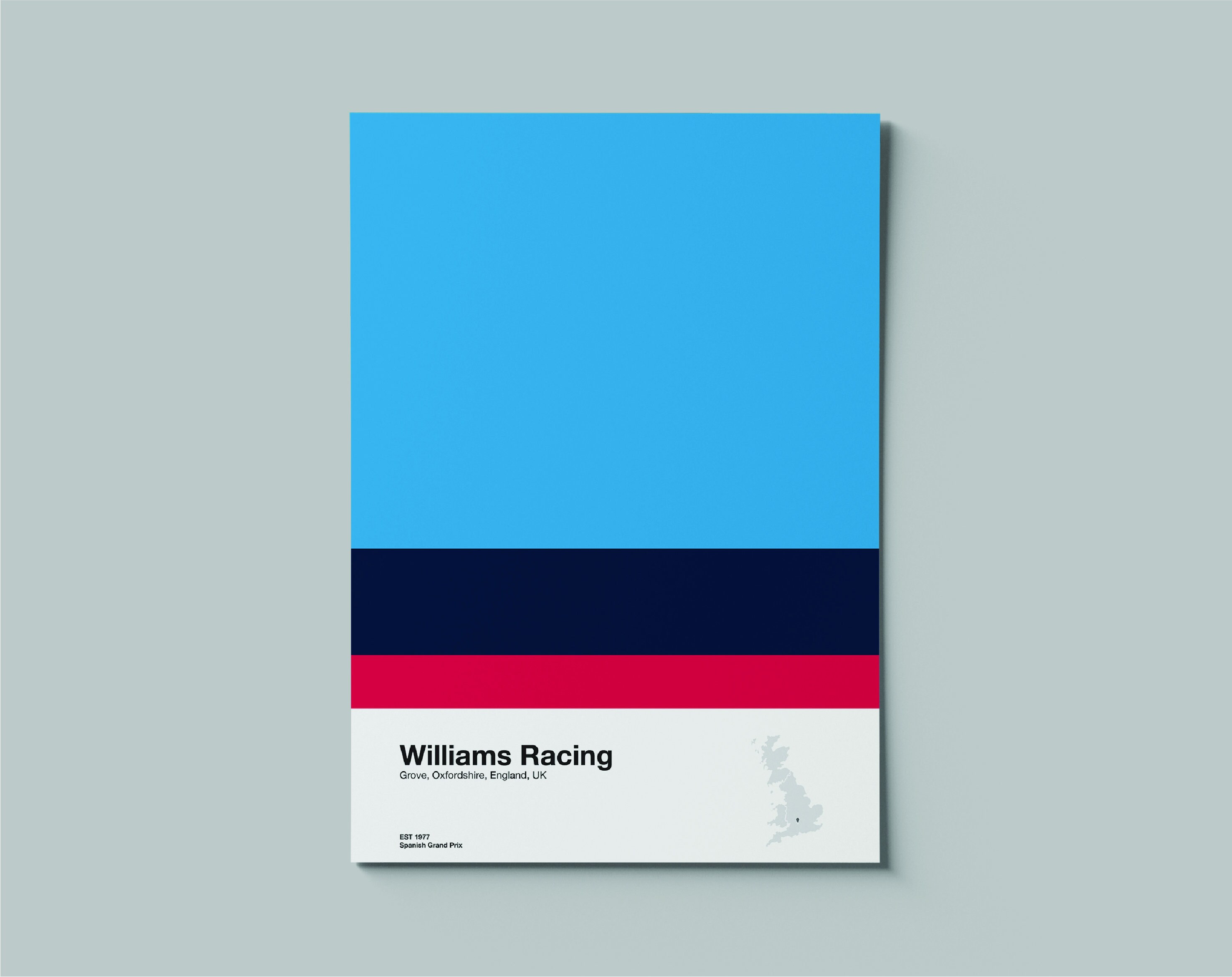 Formula 1 Williams Downloadable Team Poster | F1 Grand Prix ...