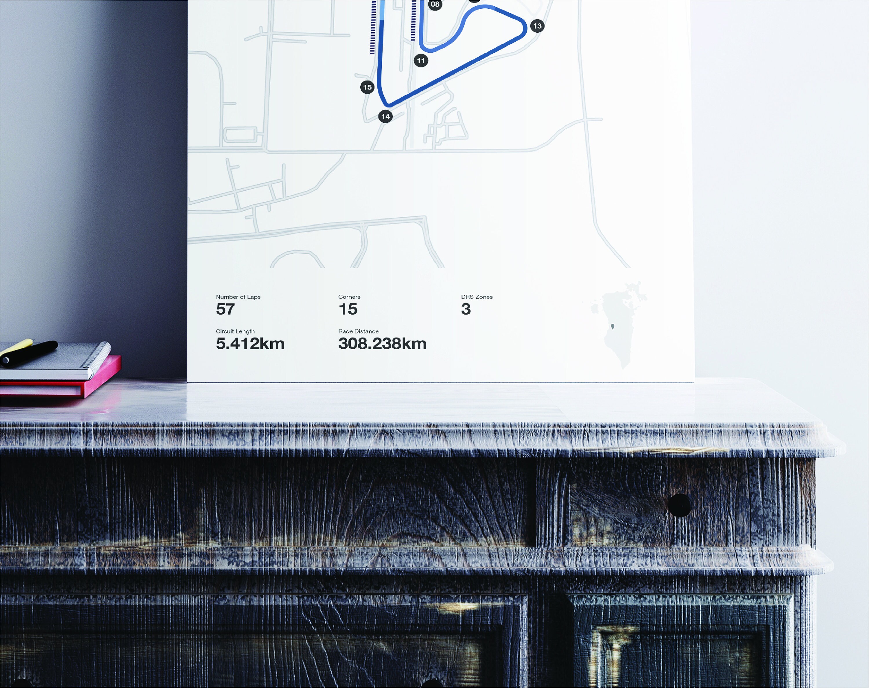 Formula 1 Bahrain International Circuit Downloadable Poster | F1 Grand ...