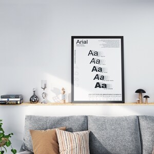 Arial Font Examination Graphic Designer Quote DIGITAL DOWNLOAD Poster ...