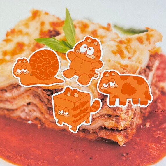 Garfield Sticker Set - Etsy