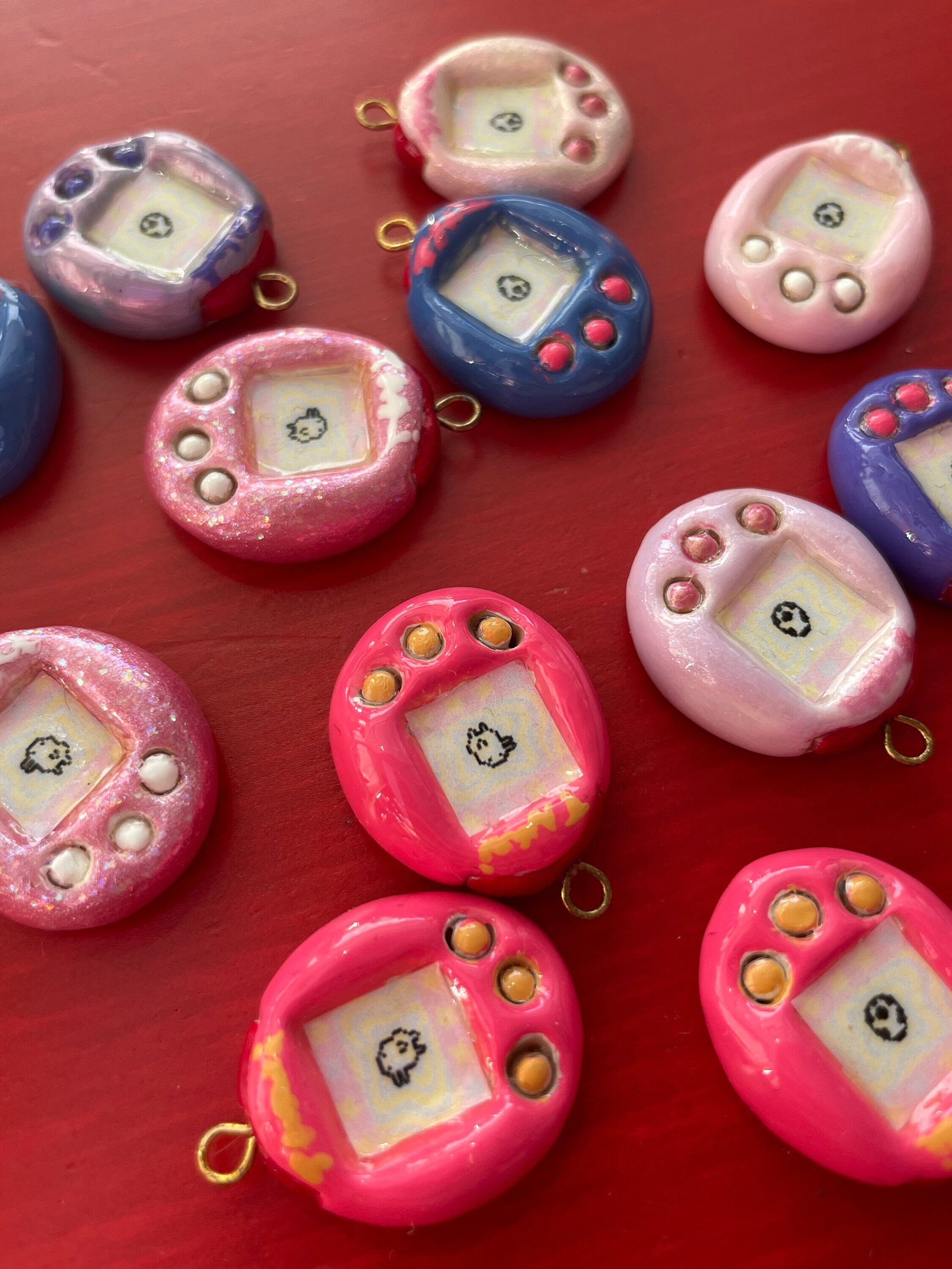 Tamagotchi Clay Charm - Etsy