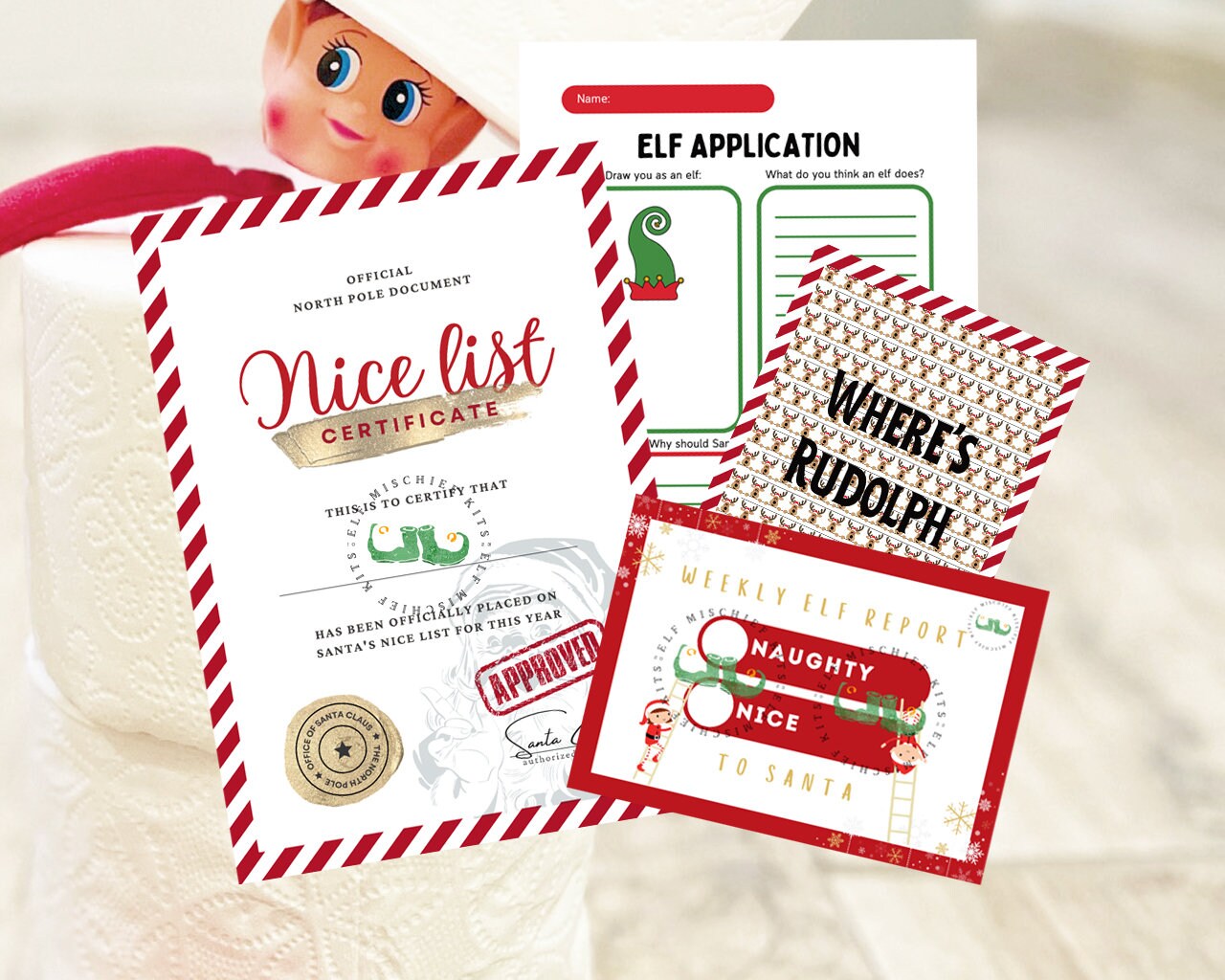 Elf Mischief Kit, DIGITAL DOWNLOAD, Elf Props, Elf Kit - Etsy