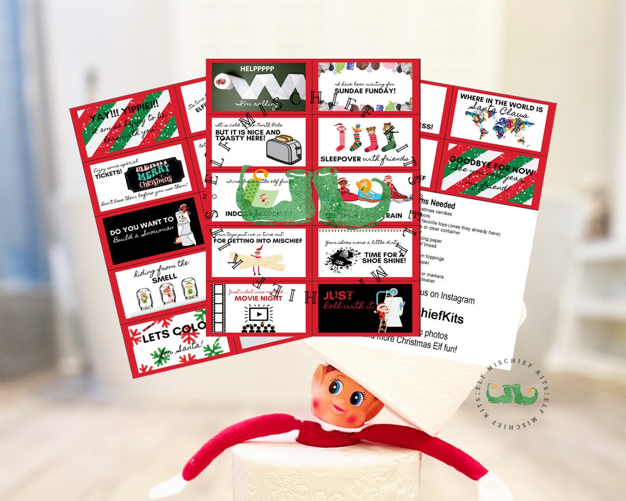 Elf Mischief Kit, DIGITAL DOWNLOAD, Elf Props, Elf Kit - Etsy