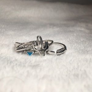 4 Stackable Western Rings - Etsy