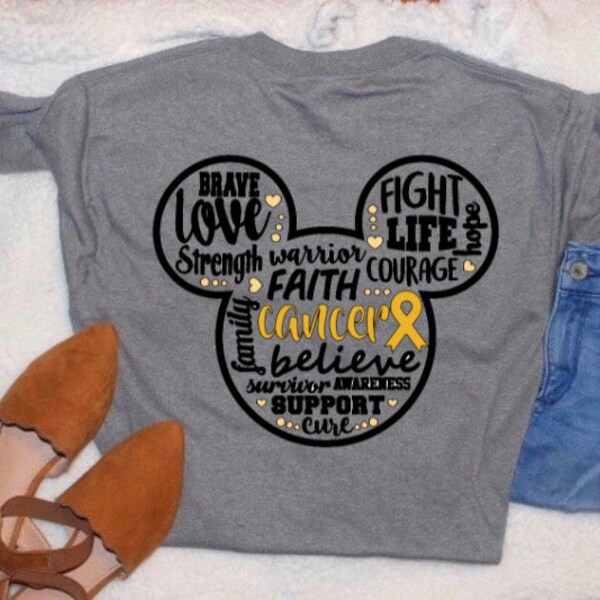 Mickey Mouse Breast Cancer Awareness Svg - Etsy