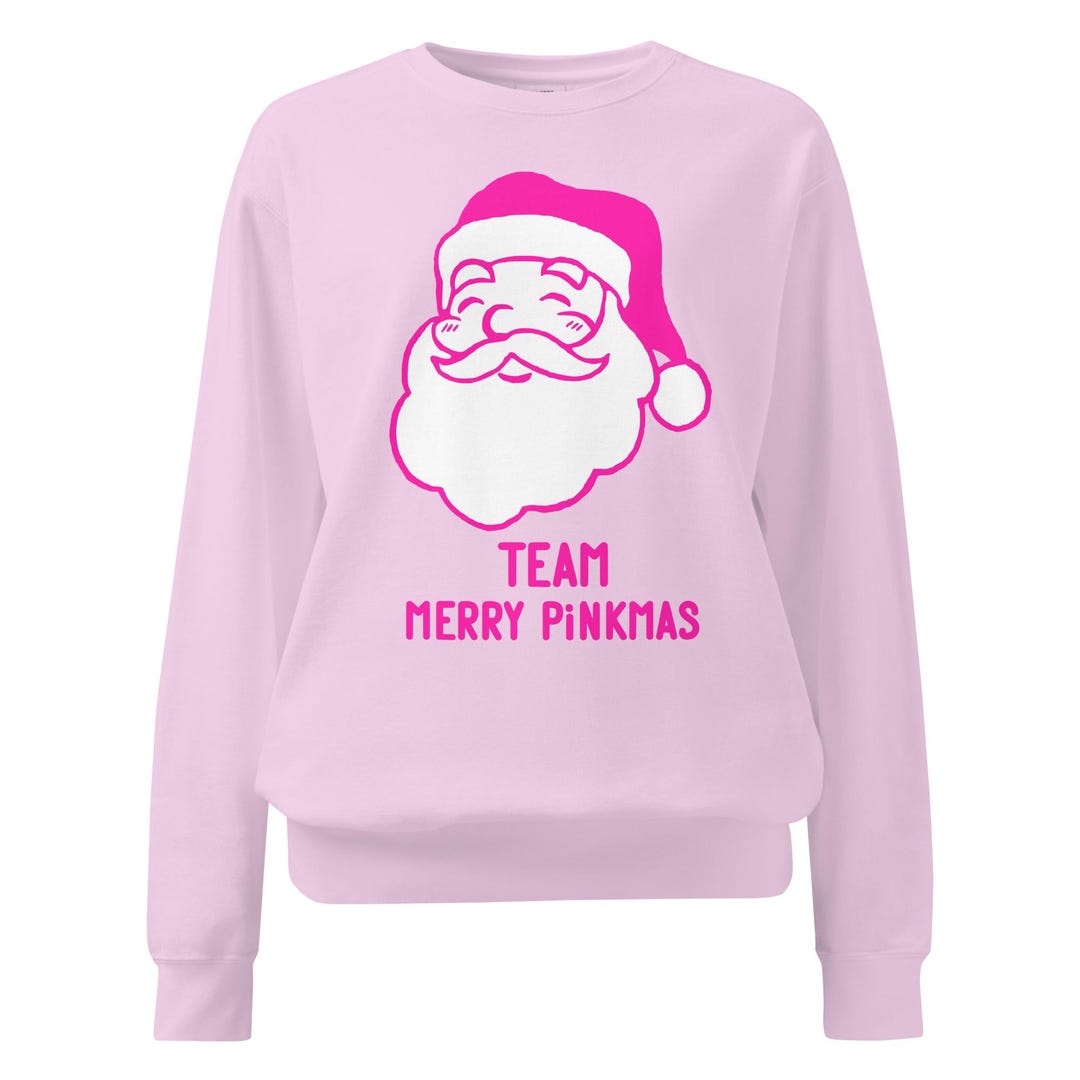 Team Merry Pinkmas Sweatshirt, Comfort Colors Christmas Outfit - Etsy