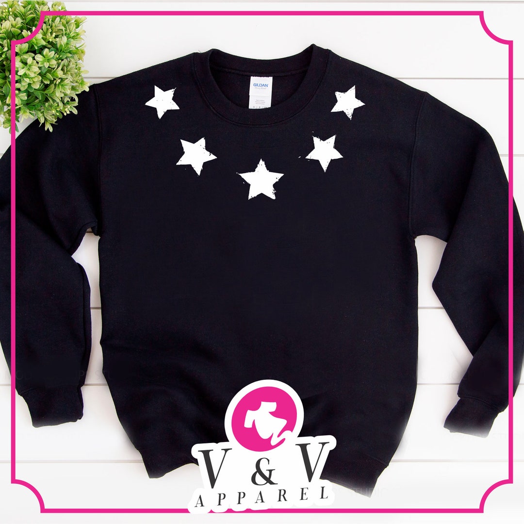 Vintage Stars Sweatshirt / Stars Sweatshirt / Trendy Unisex 8 - Etsy