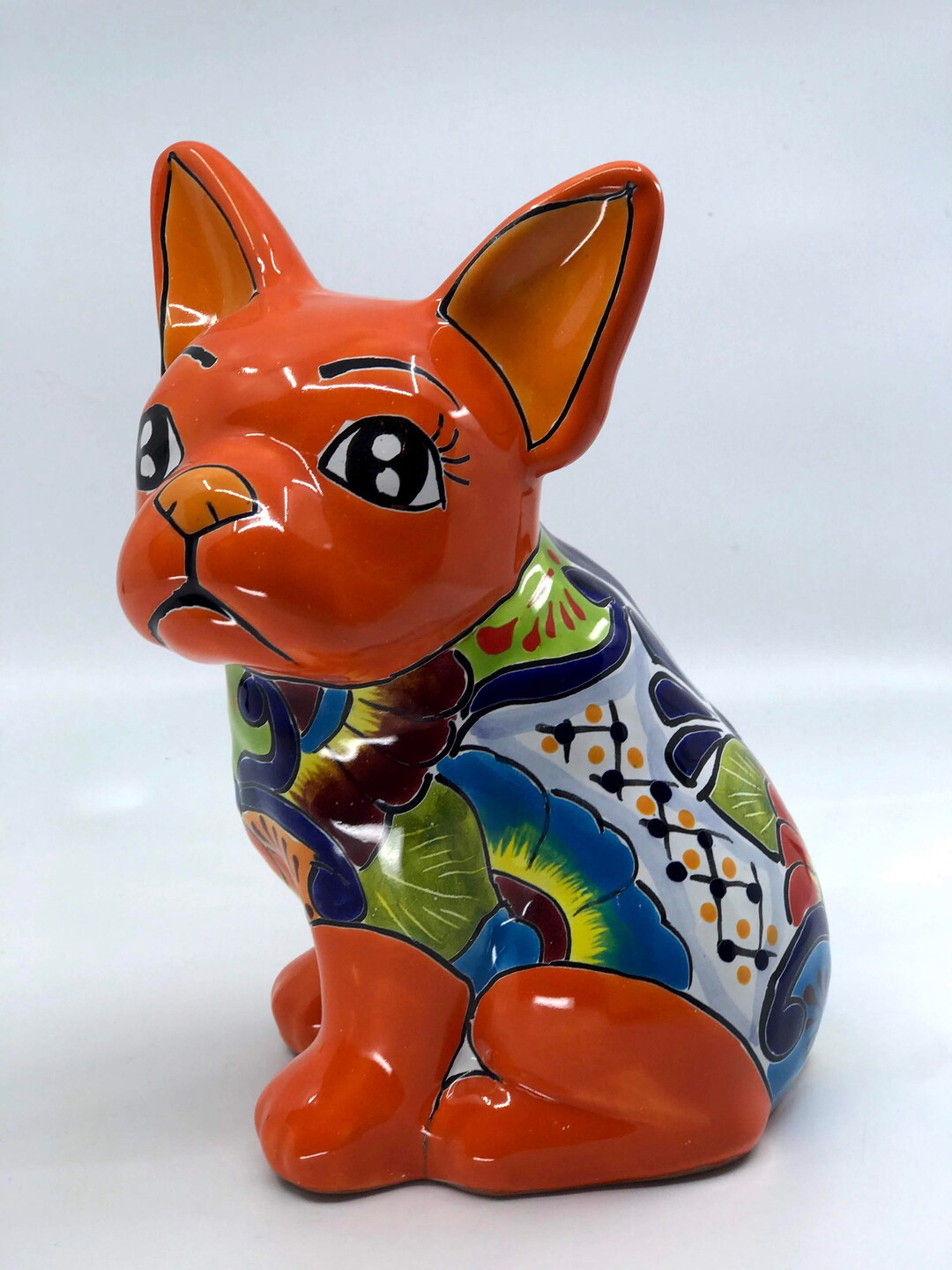 Talavera Frenchi Decorative Dog Statue - Etsy