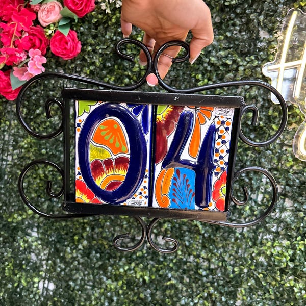 Mexican Tile Numbers - Etsy