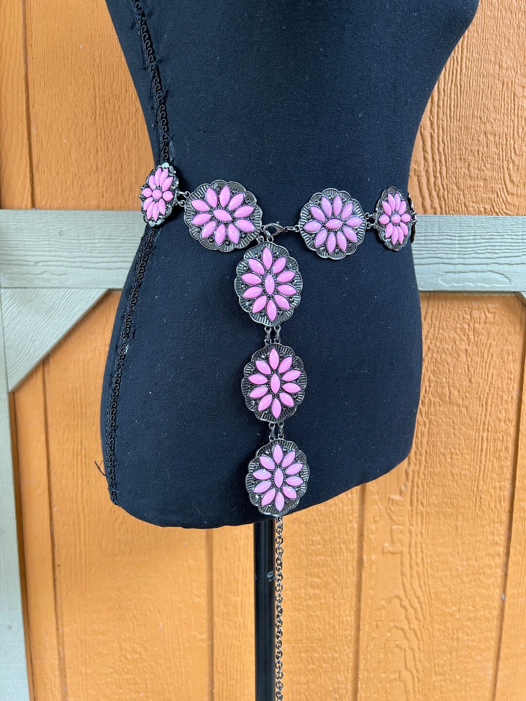 Pink Concho Belt - Etsy