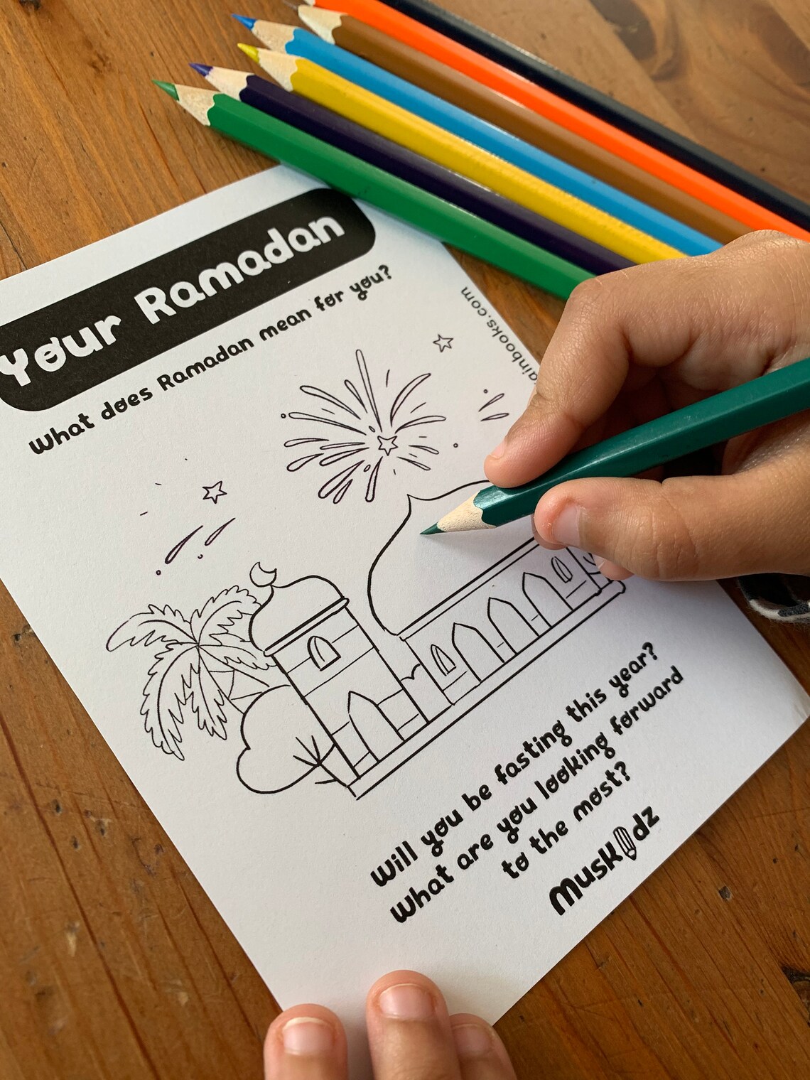 Ramadan Doodle With Prompt Cards - Etsy