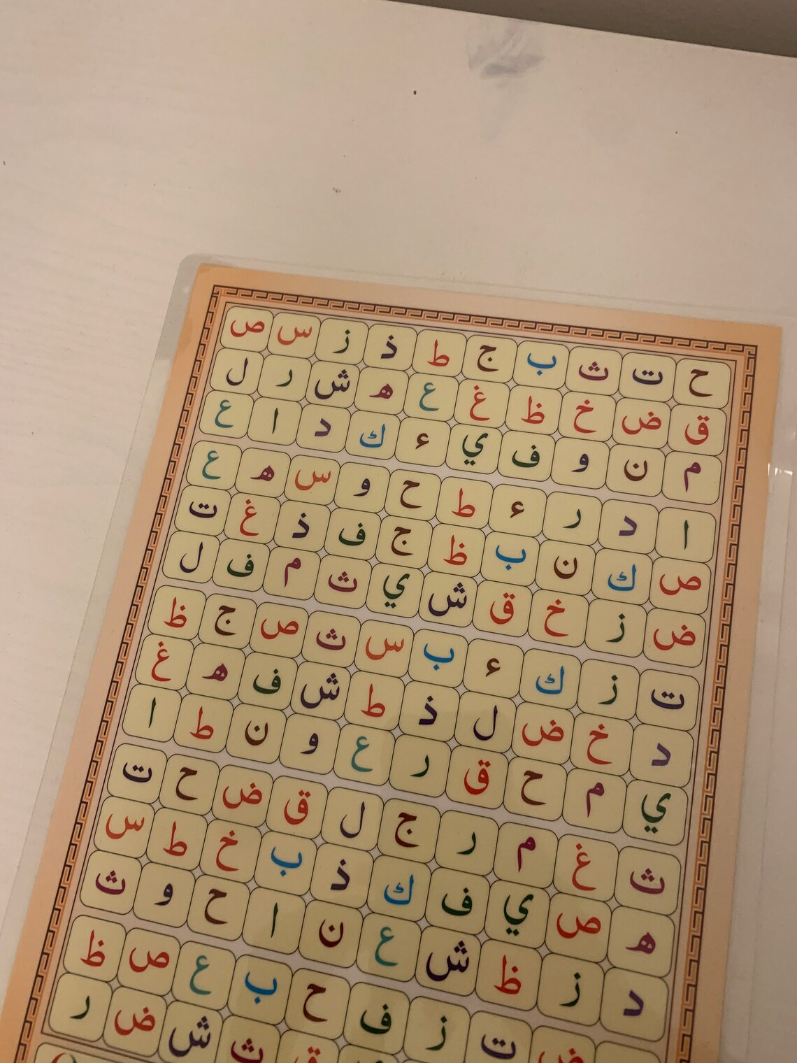Arabic Letter Chart - Etsy UK