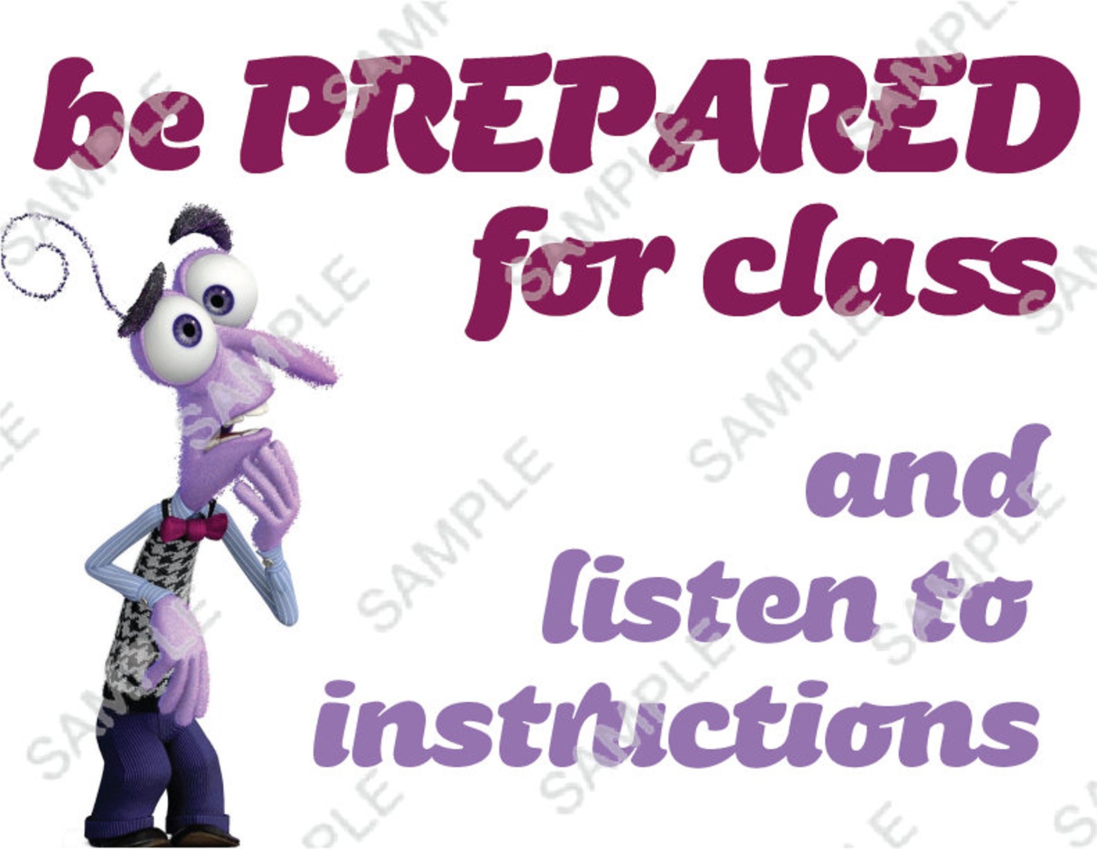 Inside Out 2 Classroom Rules - Etsy