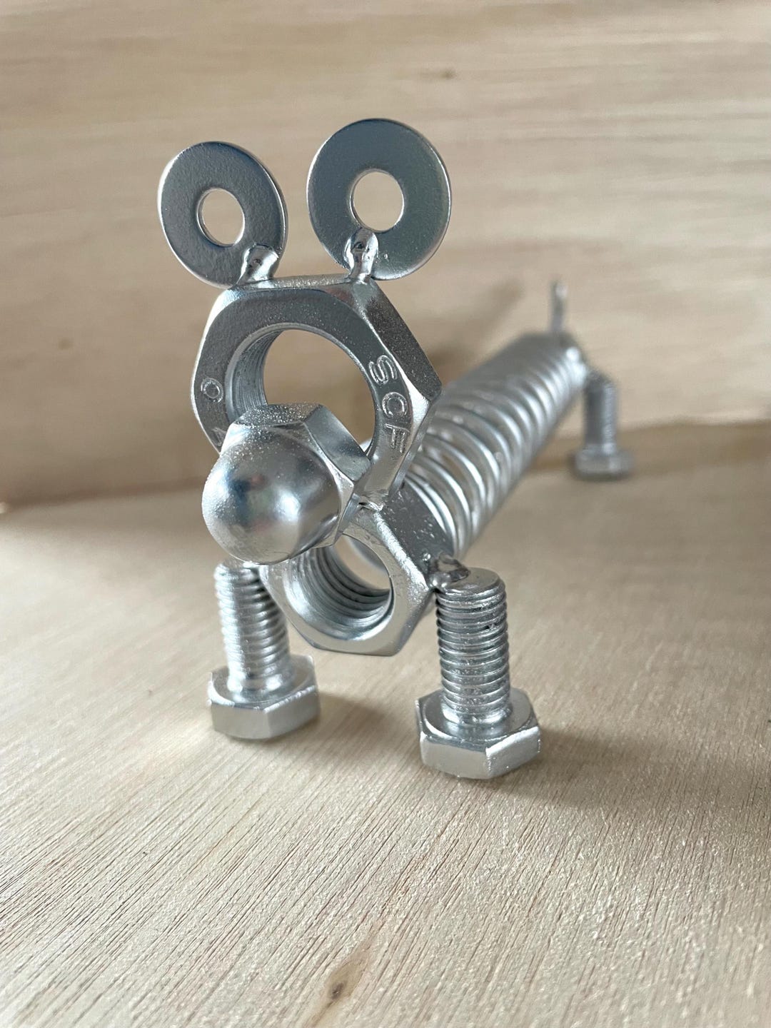 Nuts and Bolt Dog Figurine Metal Art Pet, Weld Art, Dog Lover Gift ...