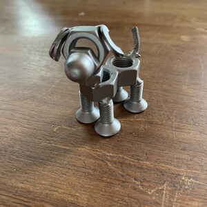 Nuts and Bolt Dog Figurine Metal Art Pet Floppy Ears, Weld Art, Dog ...