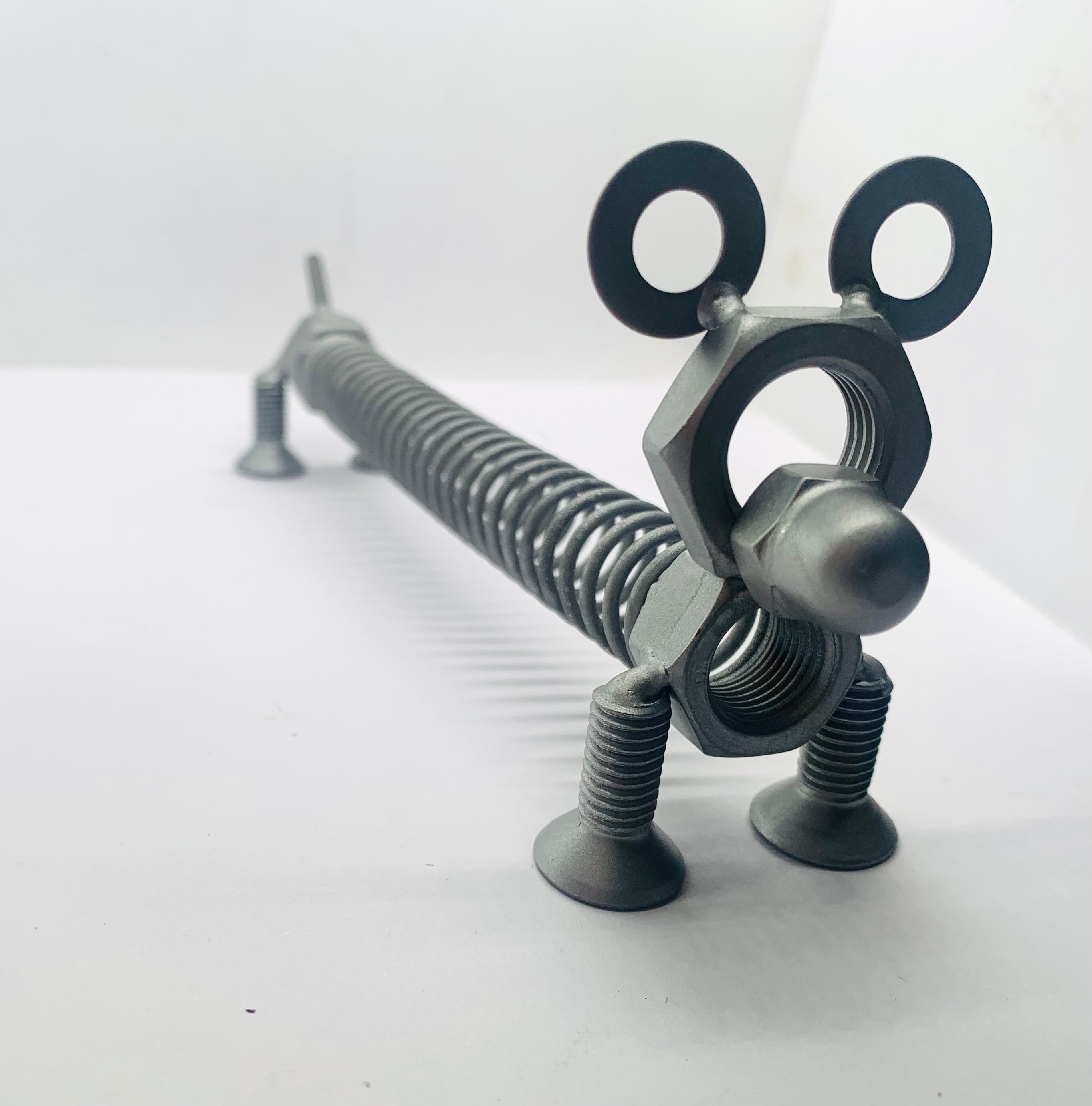 Original Dog Figurine, Metal Weld Art Sausage Dog, Dachshund Figurine ...