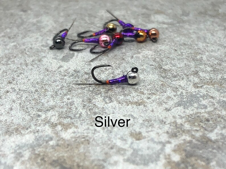 3 Tungsten Purple Rain Perdigon Jigs May Fly Fishing Fly Best Trout ...