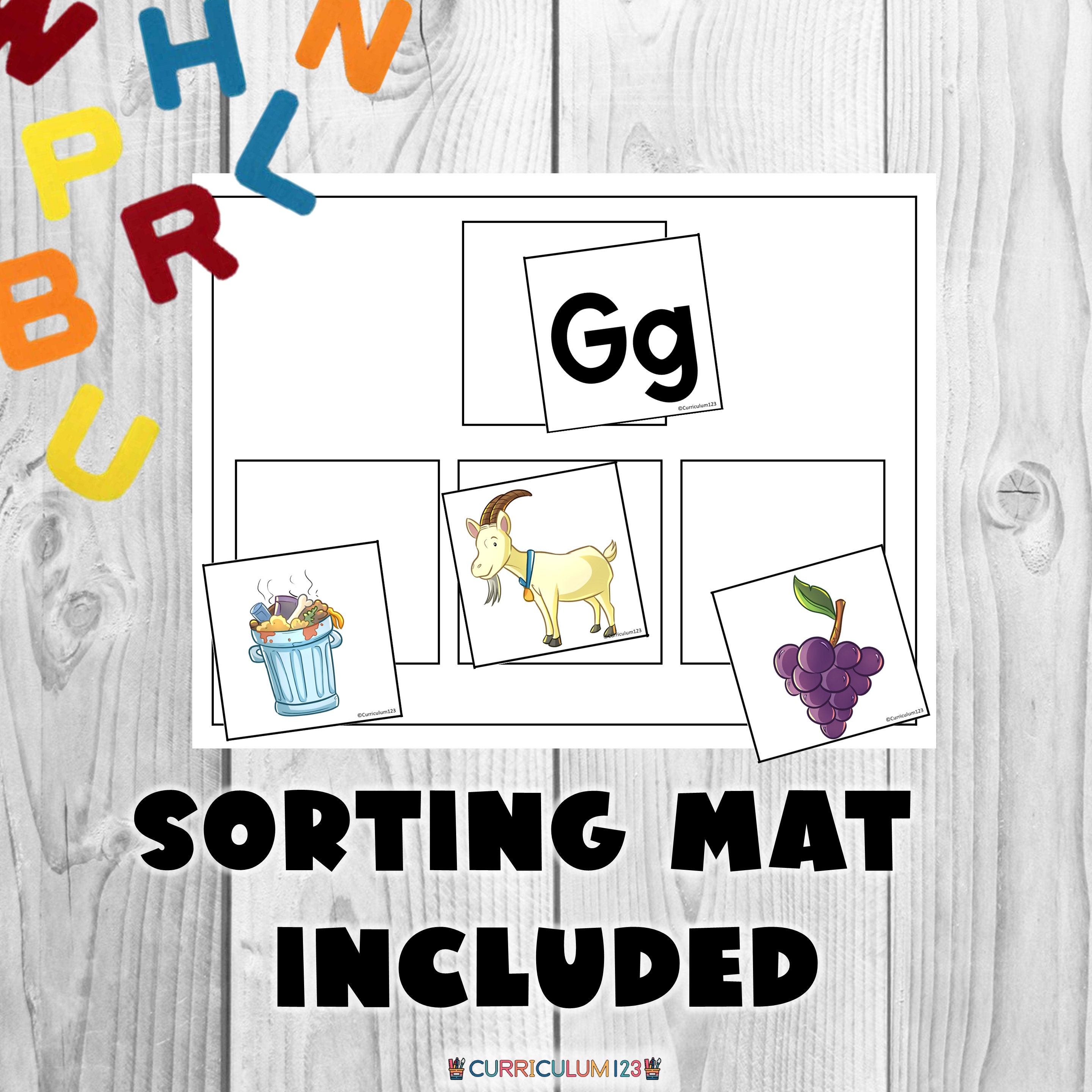 Beginning Sound Picture Matching: Alphabet Sorting Cards (printable) - Etsy