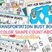 Busy Book Transportation Theme Preschool Activities, Prek Curriculum ...