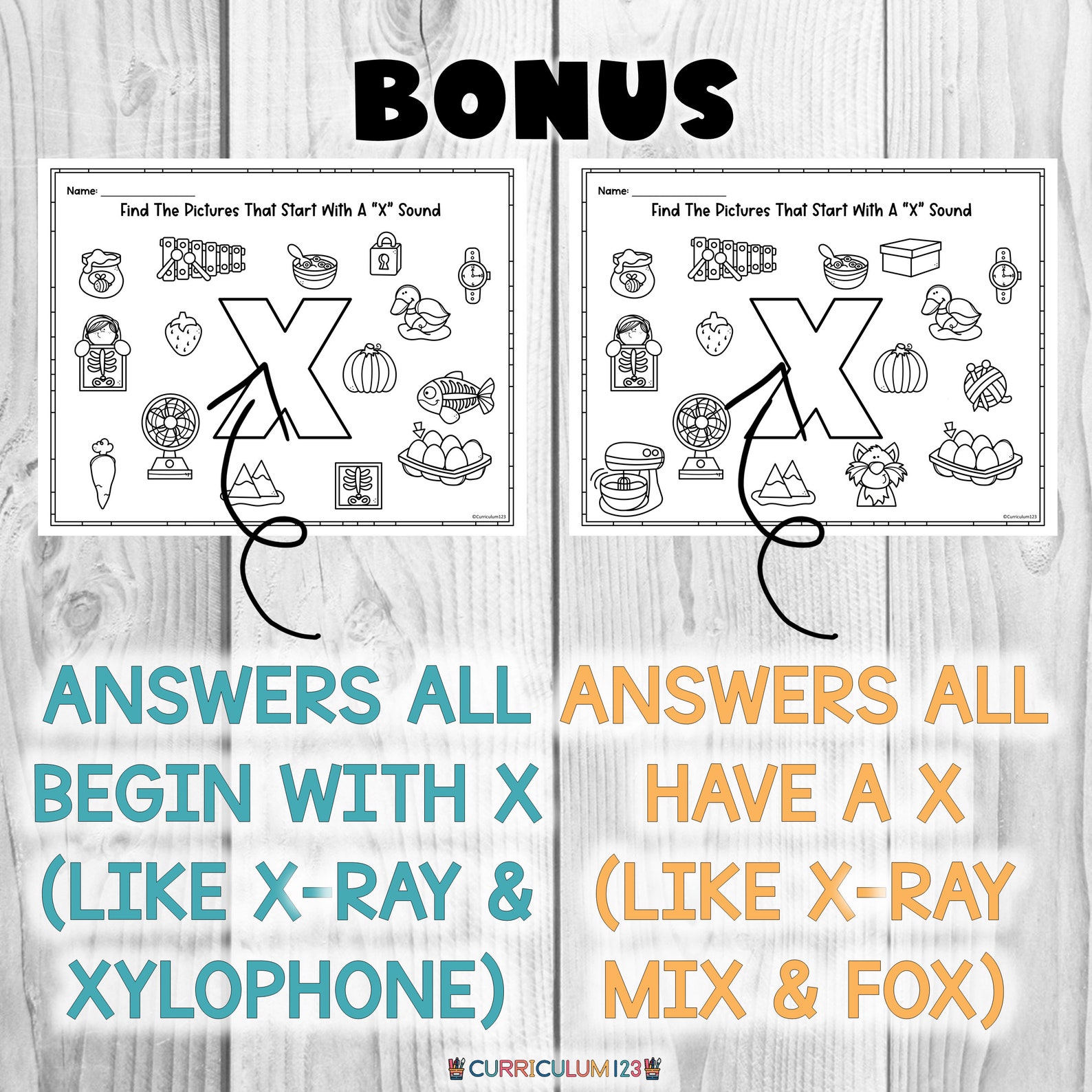 Initial Sounds Worksheets for Kindergarten Alphabet Phonics | Etsy