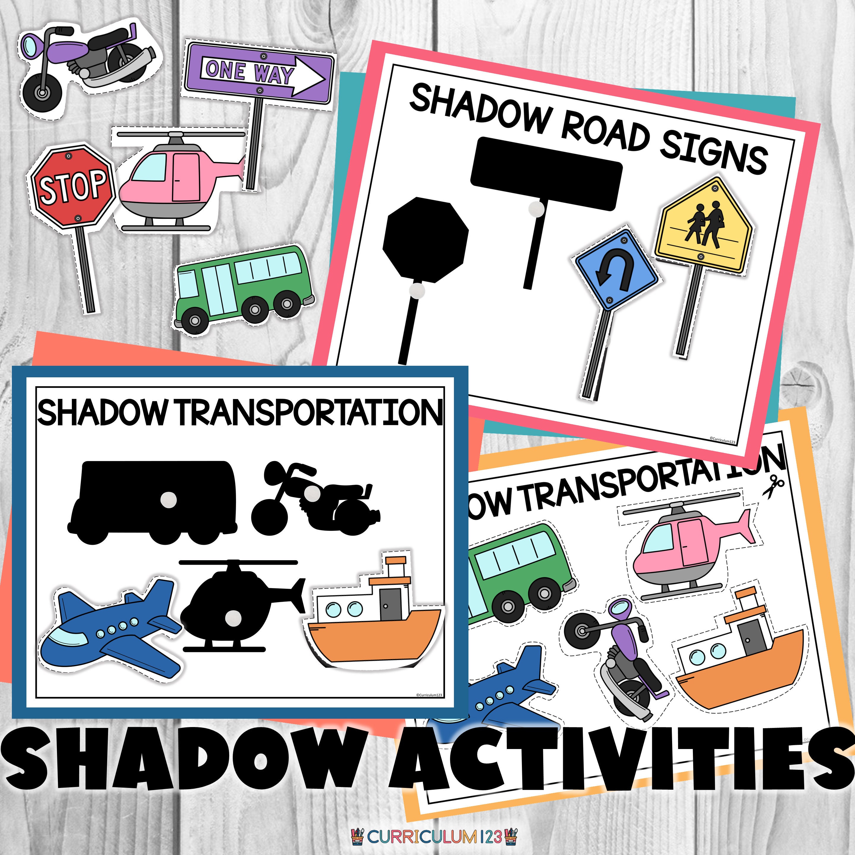 Busy Book Transportation Theme Preschool Activities, Prek Curriculum ...