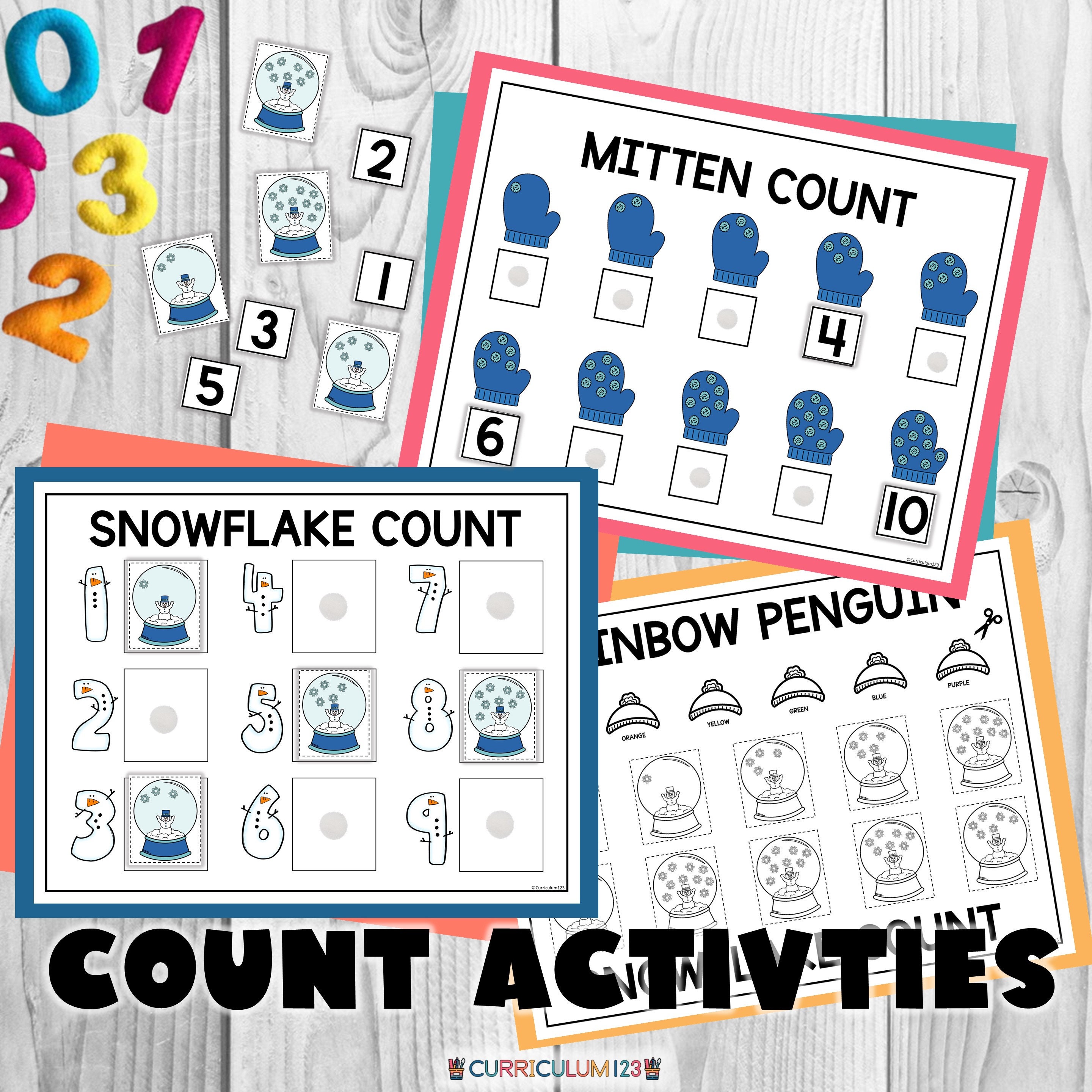 Busy Book Winter Theme Preschool Activities Prek Curriculum - Etsy