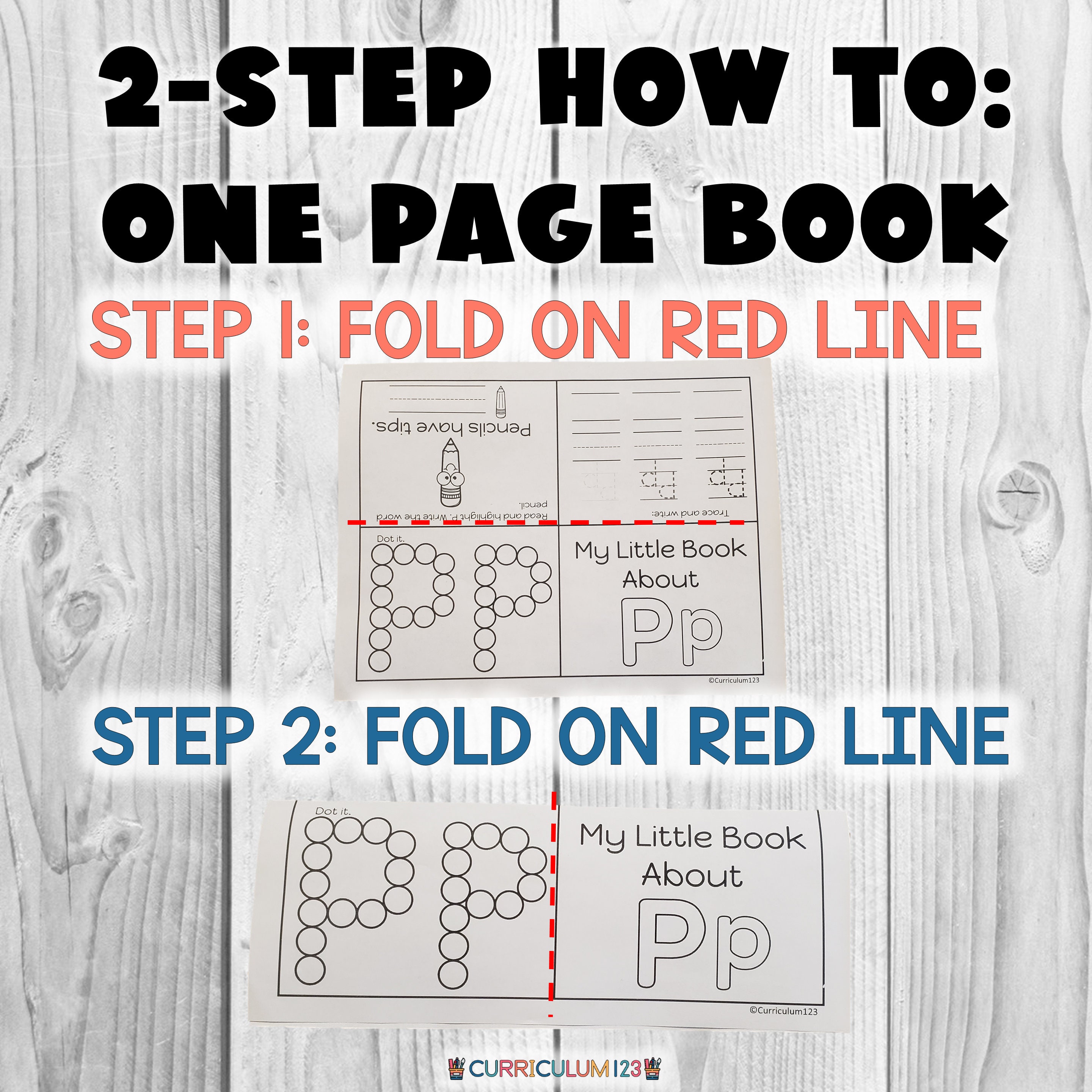 Alphabet Mini Book One Page Foldable Letter Formation | Etsy