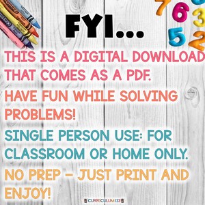 Spring Mystery Puzzle for Addition and Subtraction, Math Drills ...