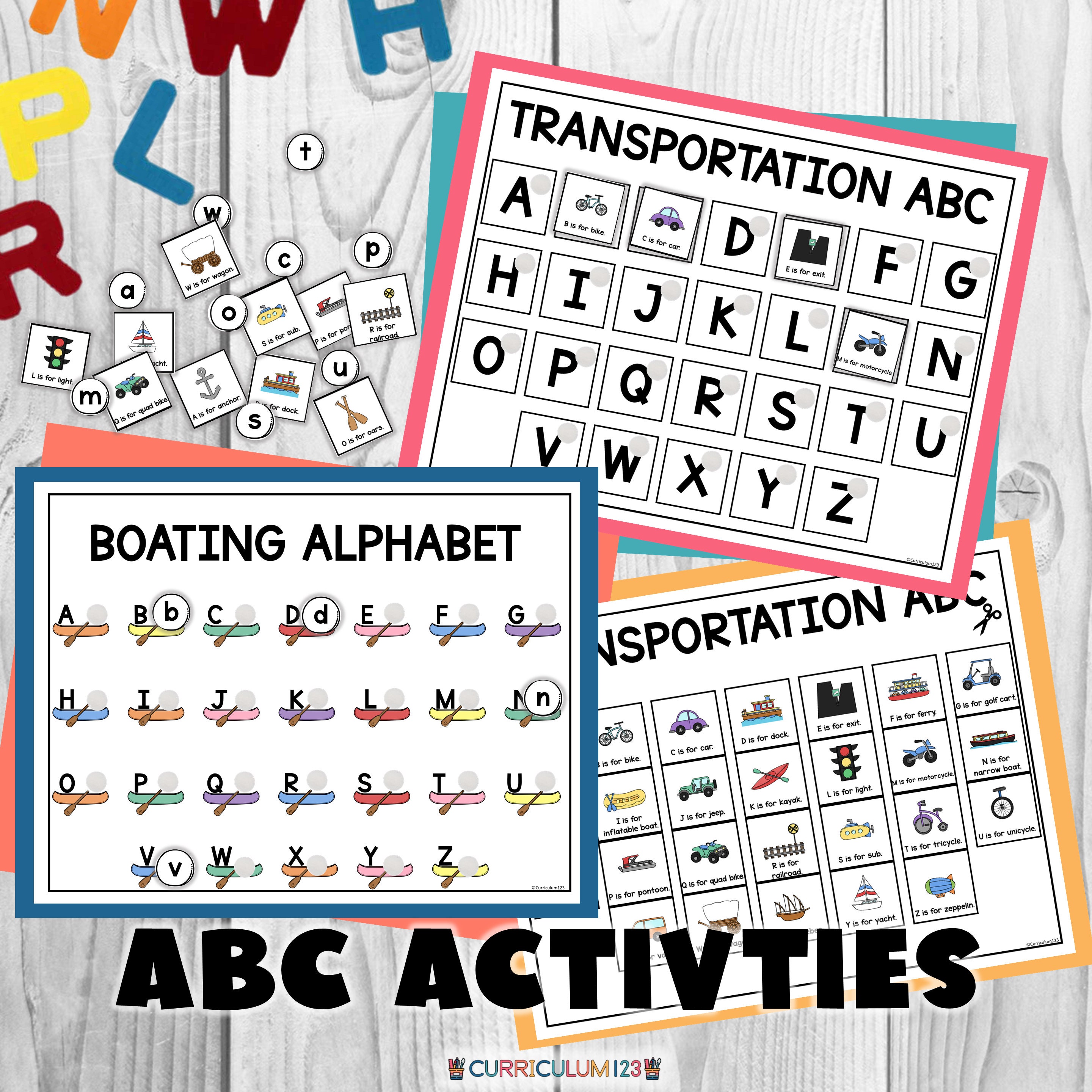 Busy Book Transportation Theme Preschool Activities, Prek Curriculum ...