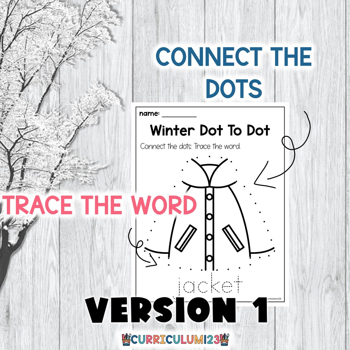 Winter Dot to Dot Printable Coloring Pages Winter Activities - Etsy