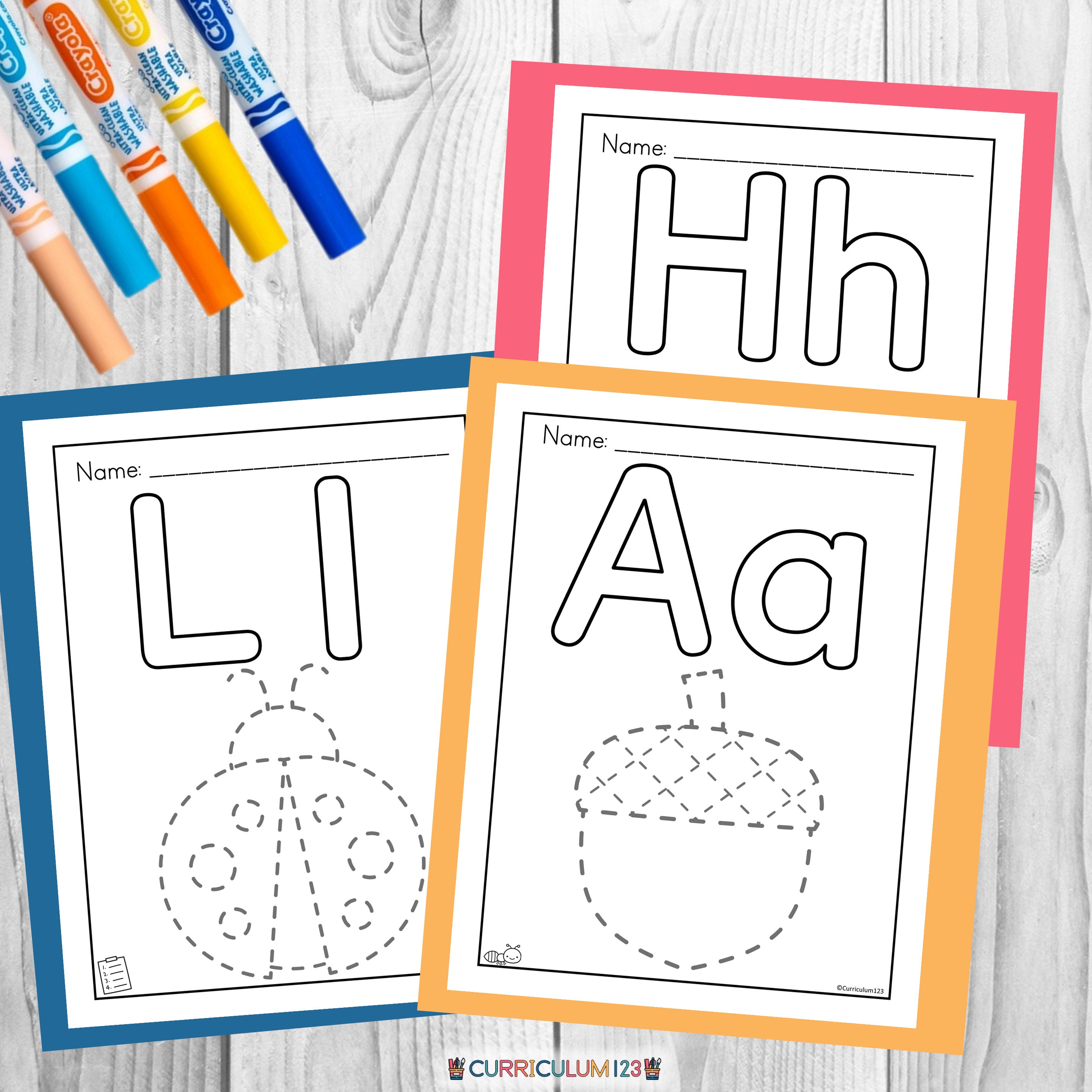 Alphabet ABC Coloring Pages, Color Letters, Preschool Printable ...
