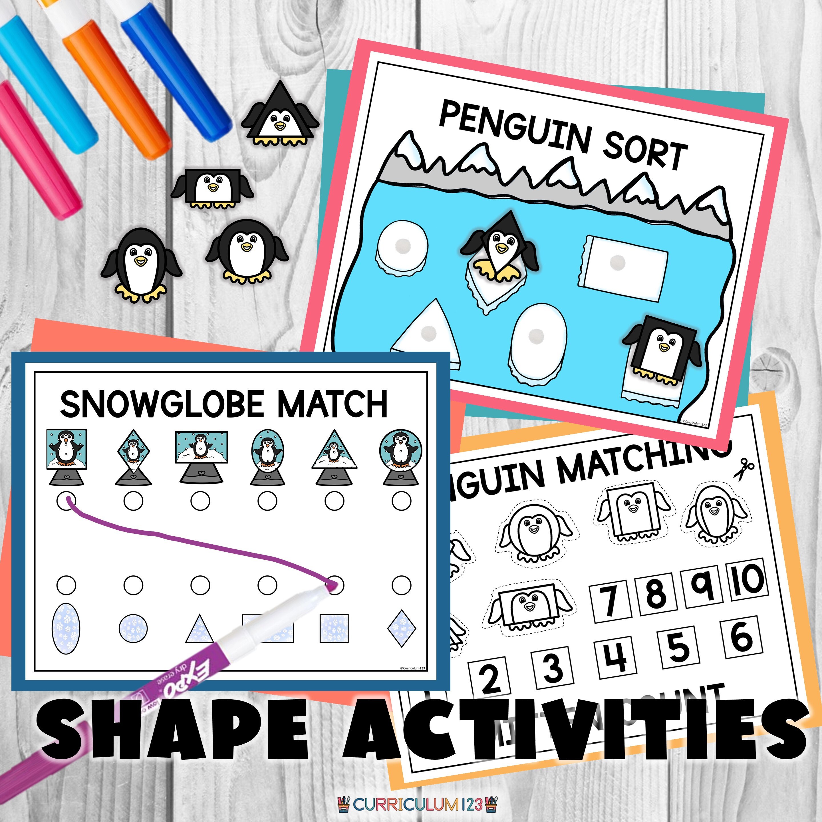 Busy Book Winter Theme Preschool Activities Prek Curriculum - Etsy