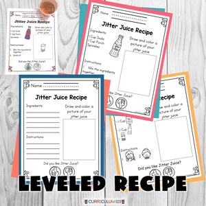 Jitter Juice First Day of School Activity Printable, Back to School ...